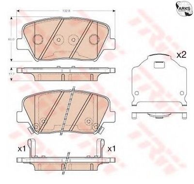 58101-A7A01 |BRAKE PAD SET, DISC BRAKE:TRISCAN Part 811043047